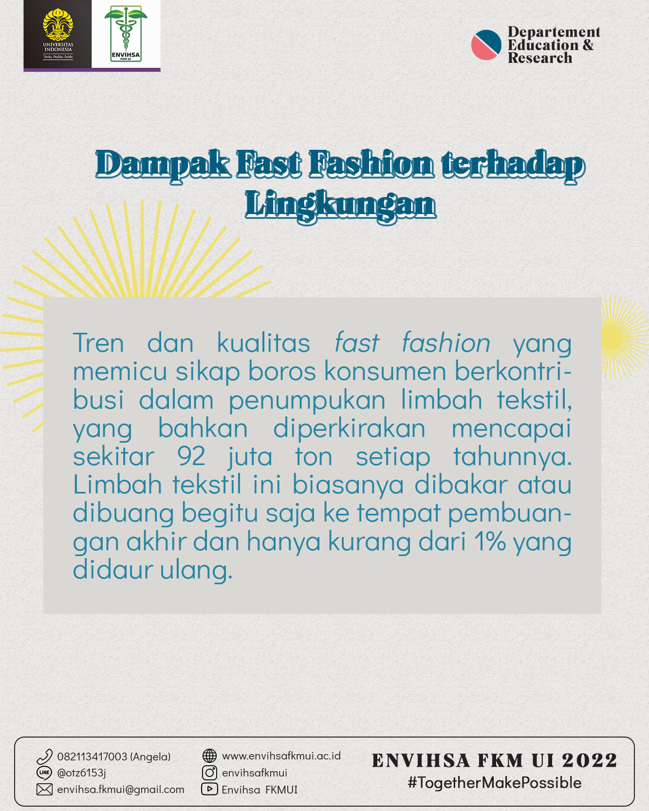 Fast Fashion: Tren Mode yang Menjadi Bumerang terhadap Lingkungan ...
